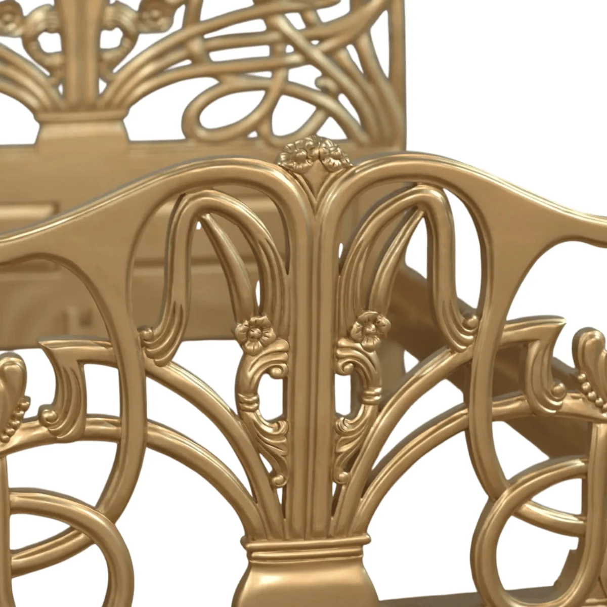 Santara Bed (Gold) - Indonesia Furniture