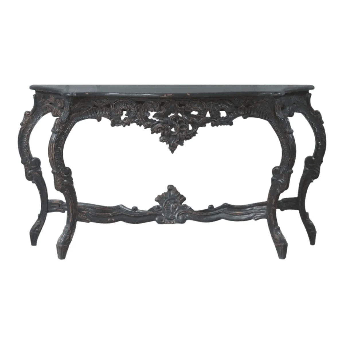 Noir Filigree: Pierced Console Table - Indonesia Furniture