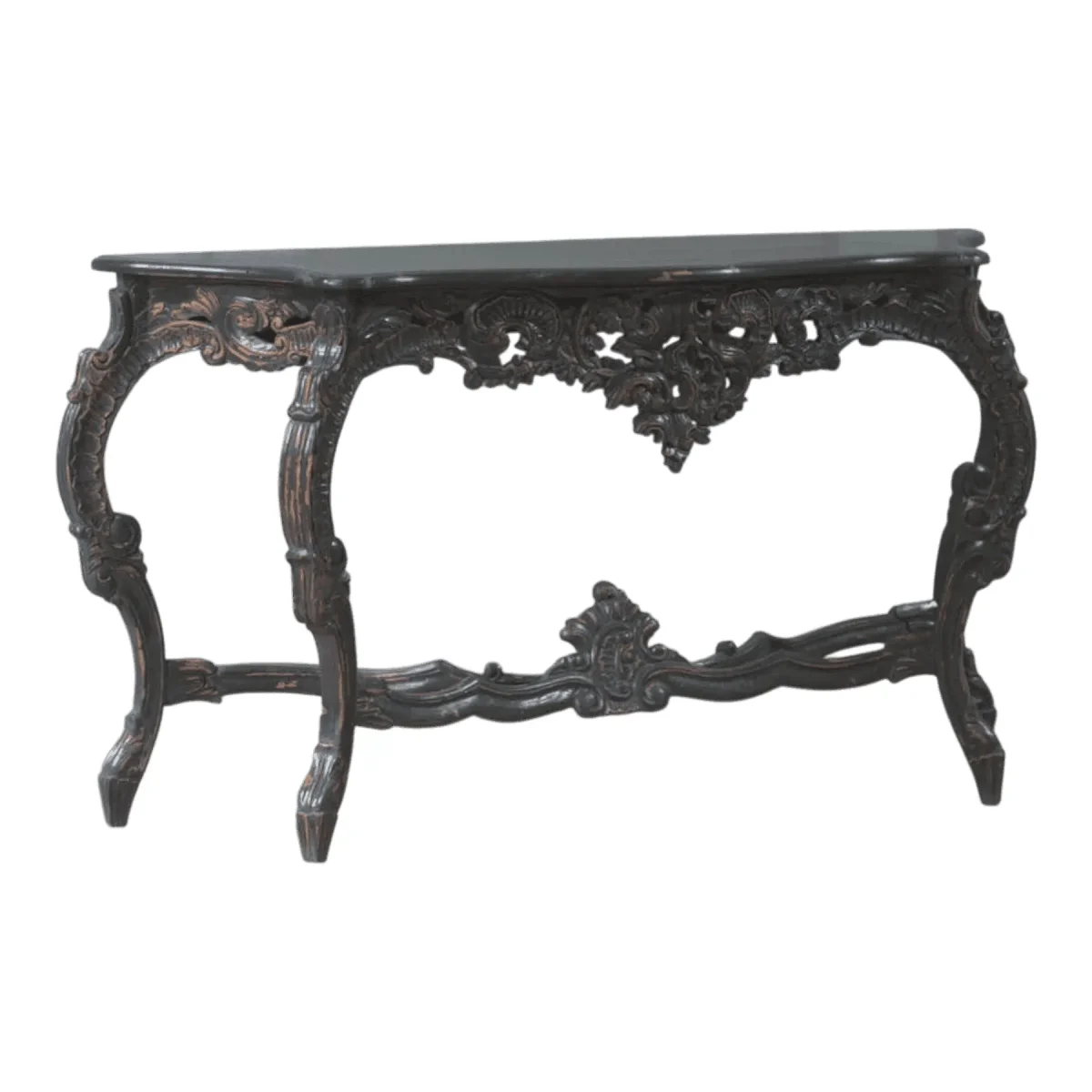 Noir Filigree: Pierced Console Table - Indonesia Furniture