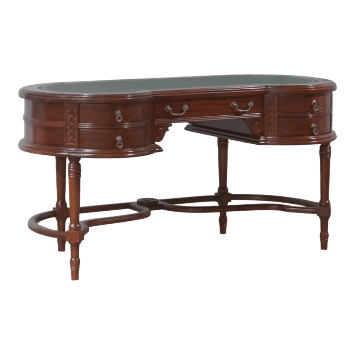 Regency Curve: Kidney-Shaped Writing Desk - Indonesia Furniture